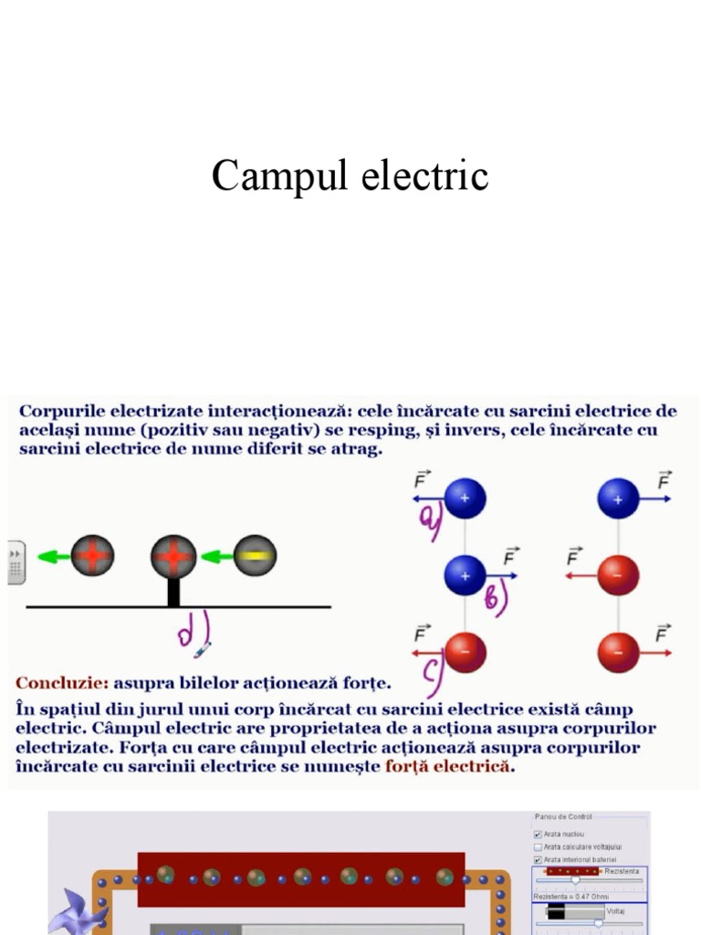 Lectia 2. Campul Electric | PDF