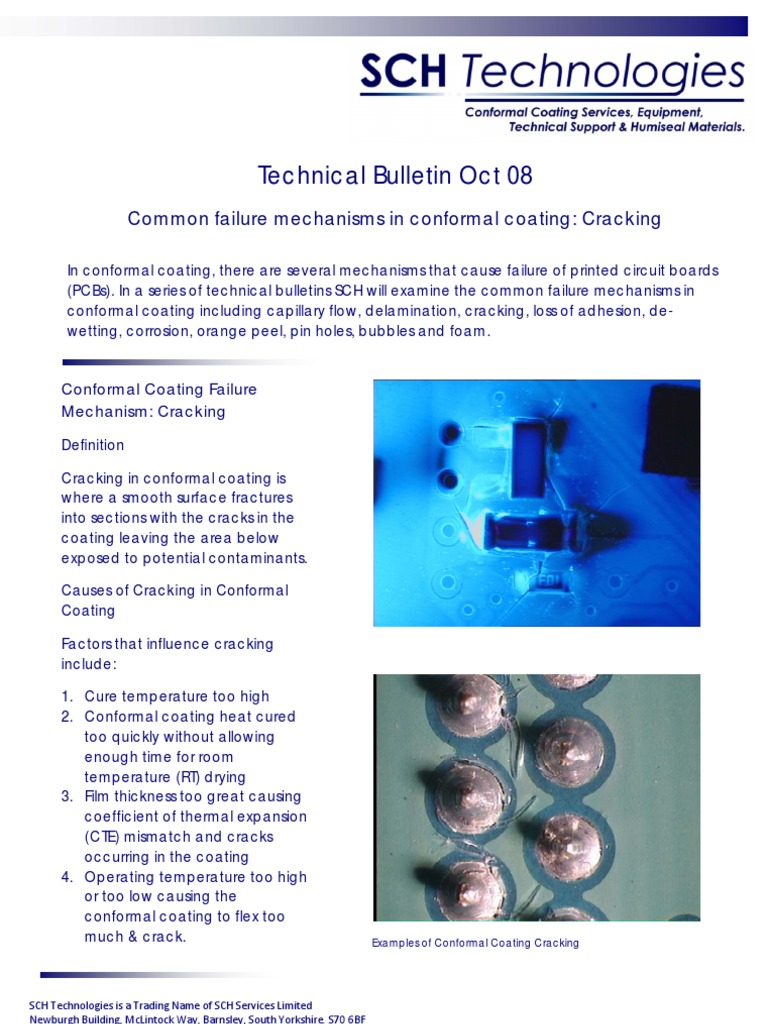 Technical Bulletin Oct 08 Conformal Coating Failure Mechanisms Cracking ...