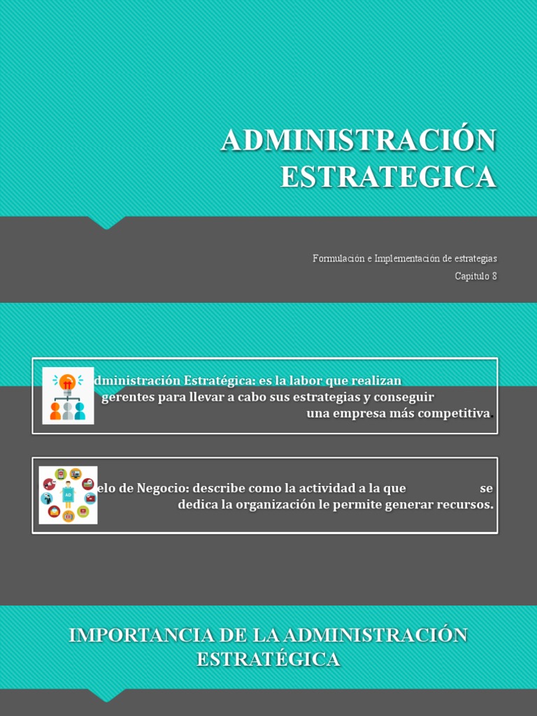 Administración Estrategica | PDF | Gestión estratégica | Planificación