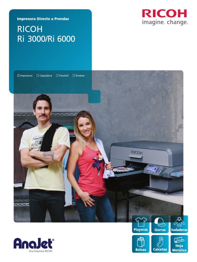 Ricoh Ri 3000 Ri 6000 Folleto | PDF | Impresora (Computación) | Software