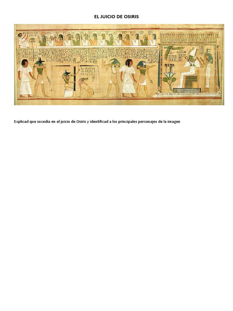 El Juicio de Osiris y su Significado | PDF | Historia