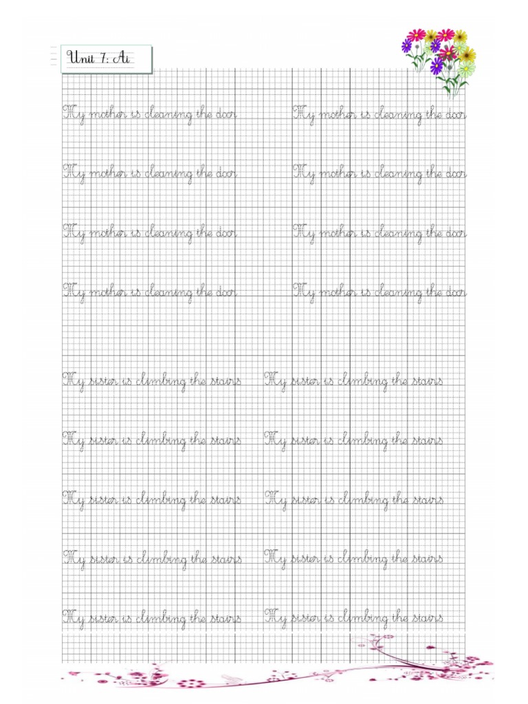 Mau Vo Tap Viet Tieng Anh Lop 2 | PDF