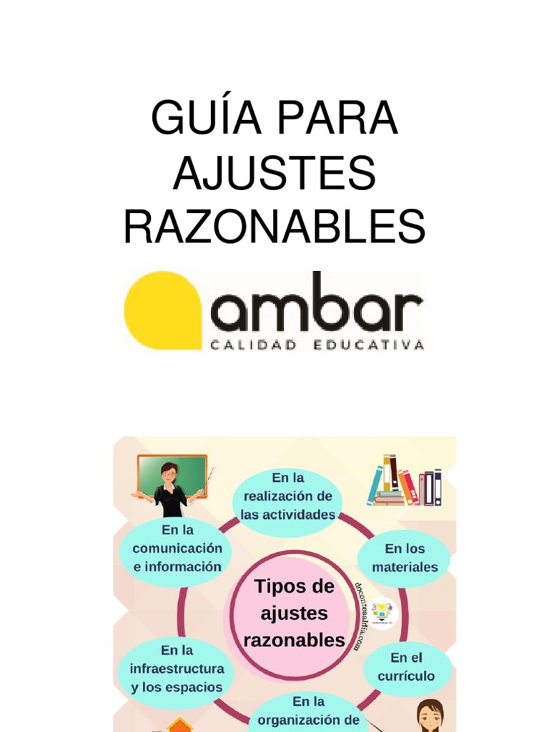 Guía de Ajustes Razonables en Clase | PDF