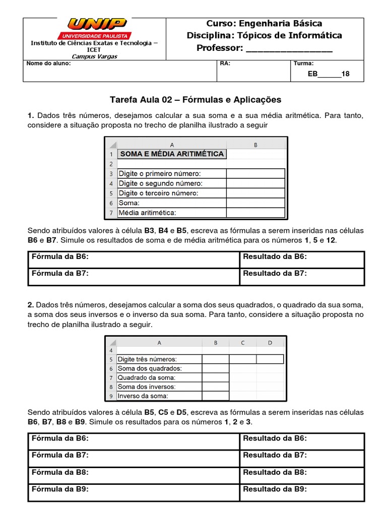 Tarefa 2 de TI - Unip | PDF