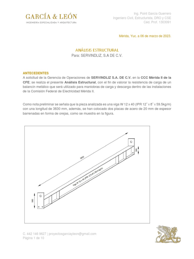 Balancín IPR 12 Entrega | PDF | Viga (Estructura) | Estrés (Mecánica)