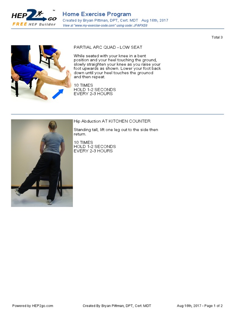 LAQ, Hip Ext, Hip Abd | PDF