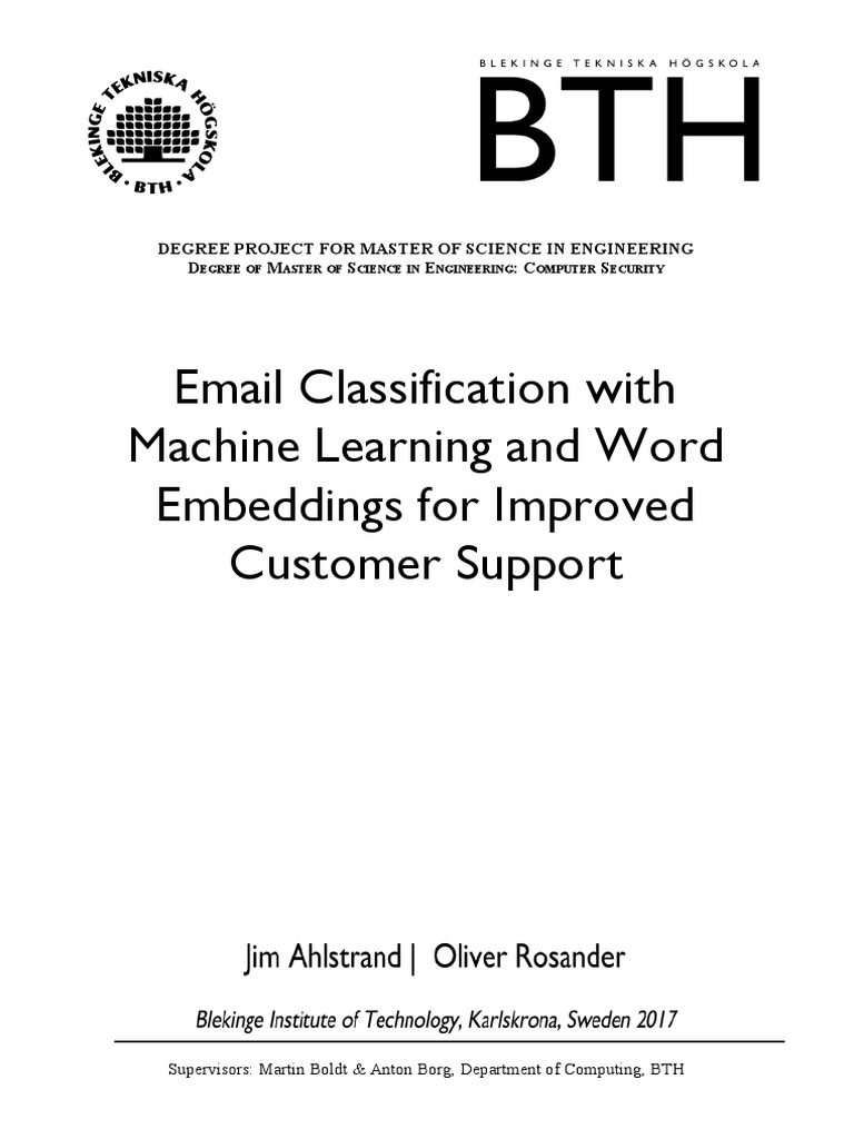 Email Classification Pdf Support Vector Machine Statistical Classification 