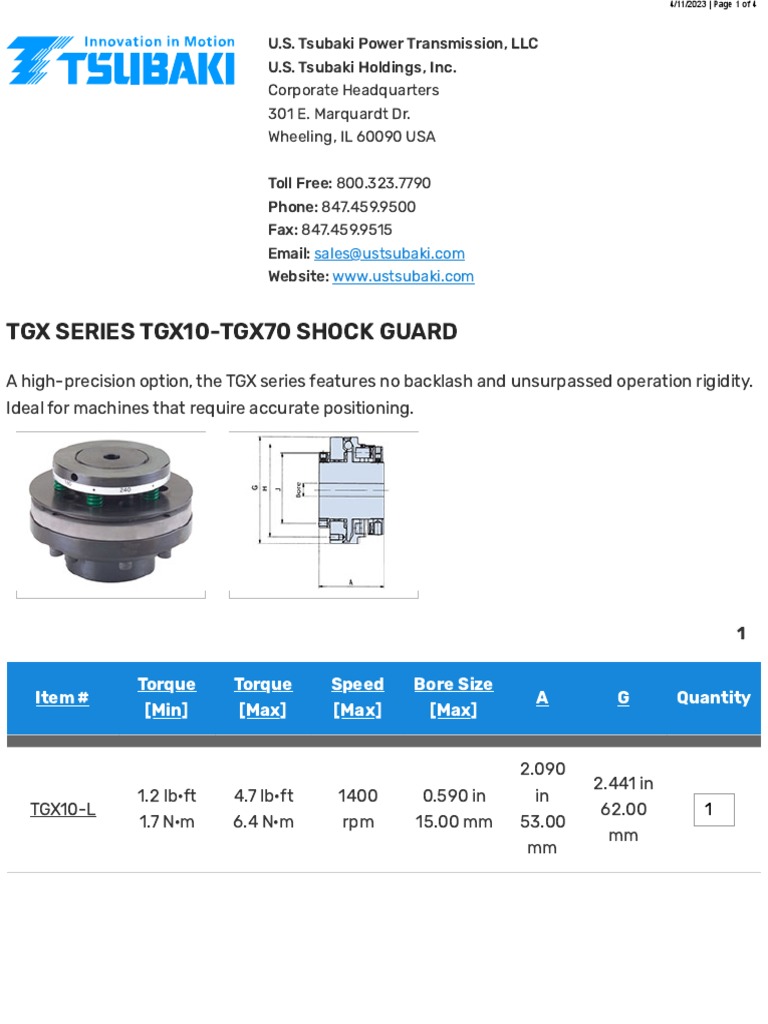 TGX Series Shock Guards Overview | PDF | Technology & Engineering