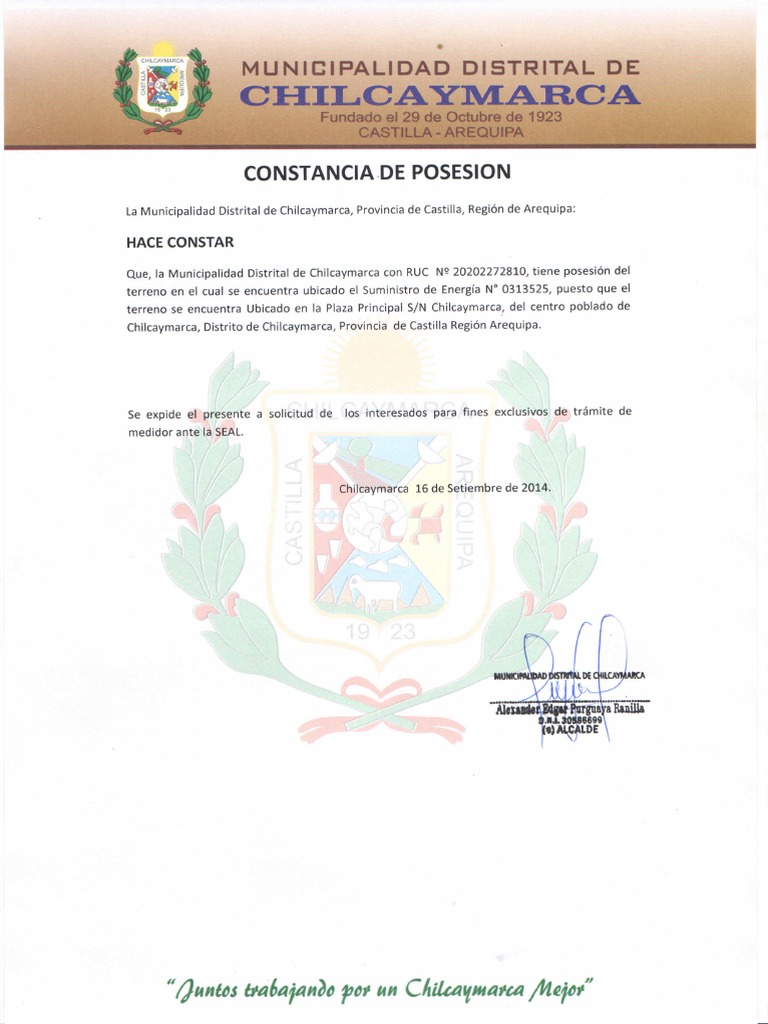 Constancia | PDF
