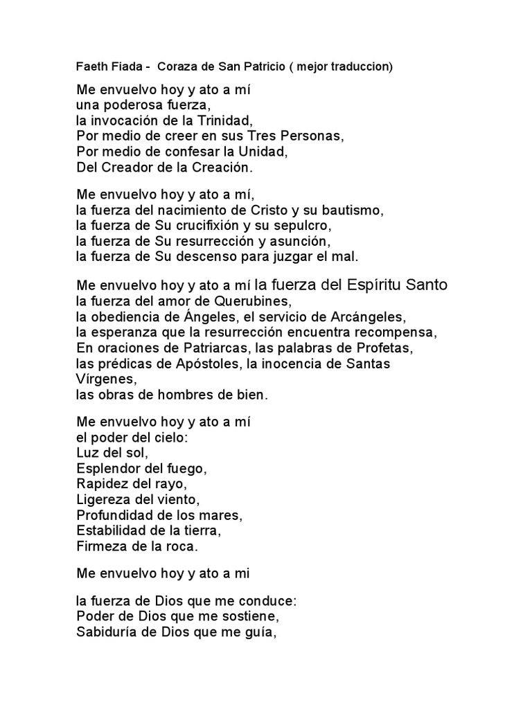 Faeth Fiada: Invocación de Protección | PDF | Creencia religiosa y ...