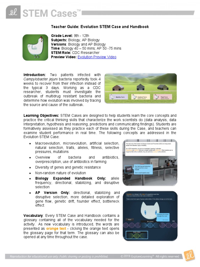 Teacher Guide - Evolution Case and Handbook | Download Free PDF ...