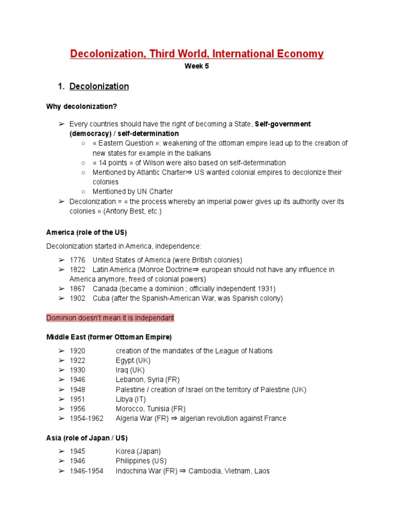 Decolonization and the Rise of the Global South: Tracing the Economic and Political ...