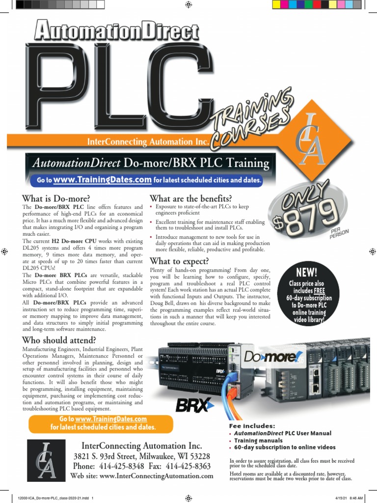 ICA - Do More PLC - Class 2021 | PDF | Programmable Logic Controller ...