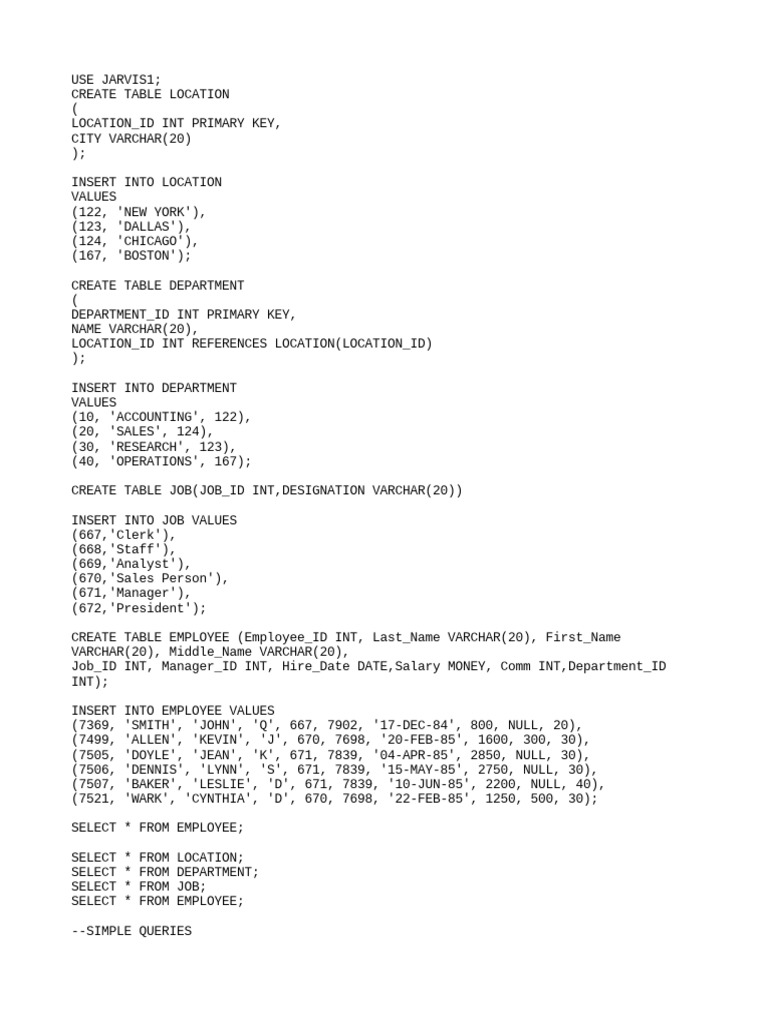 Case Study 2 Solution | PDF | Salary | Sql