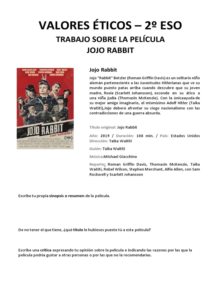 Jojo Rabbit | PDF
