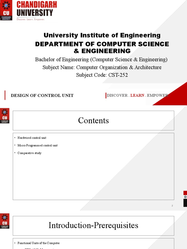Control Unit Design in Computer Architecture | PDF | Computing ...