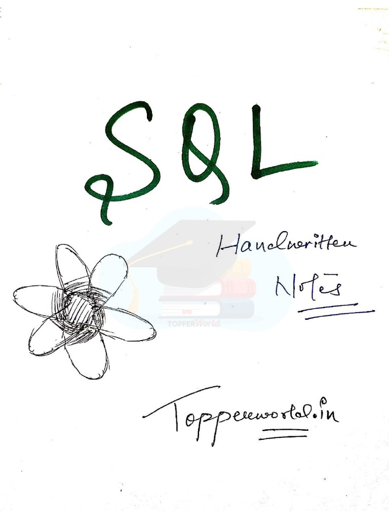 SQL Handwritten Notes | PDF