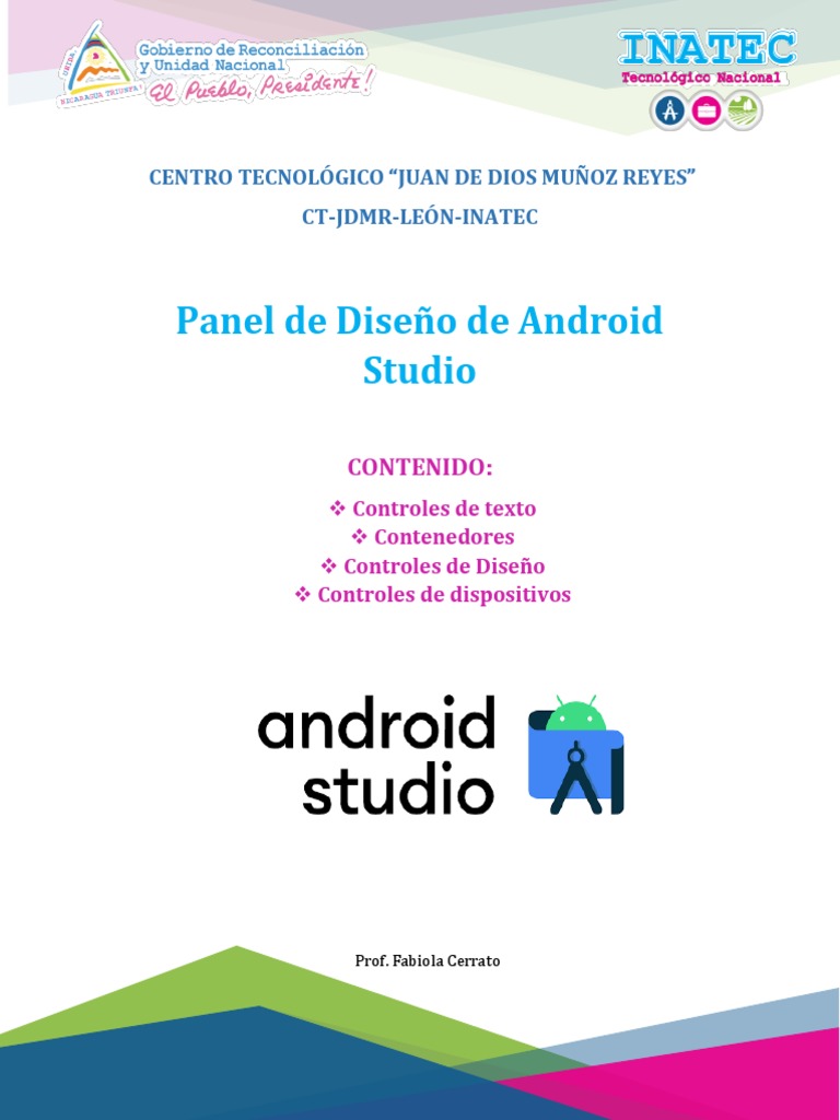 Paleta de Controles de Android Studio | PDF | Interfaz de usuario | Android (sistema operativo)