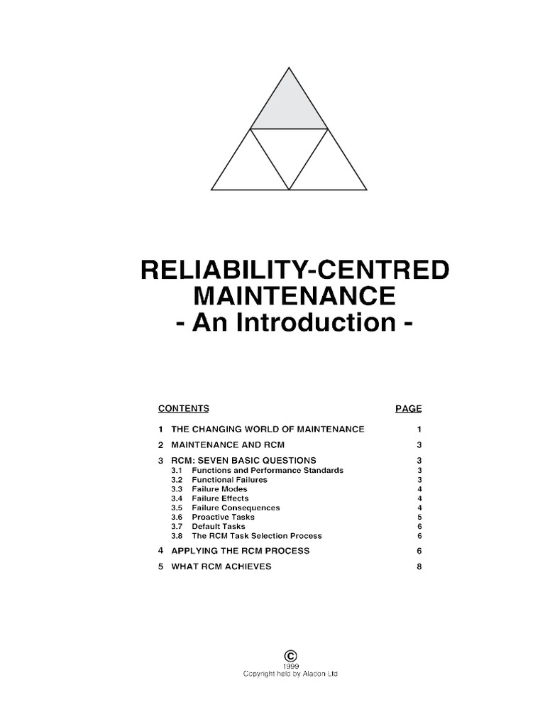 Six Sigma & RCM | PDF