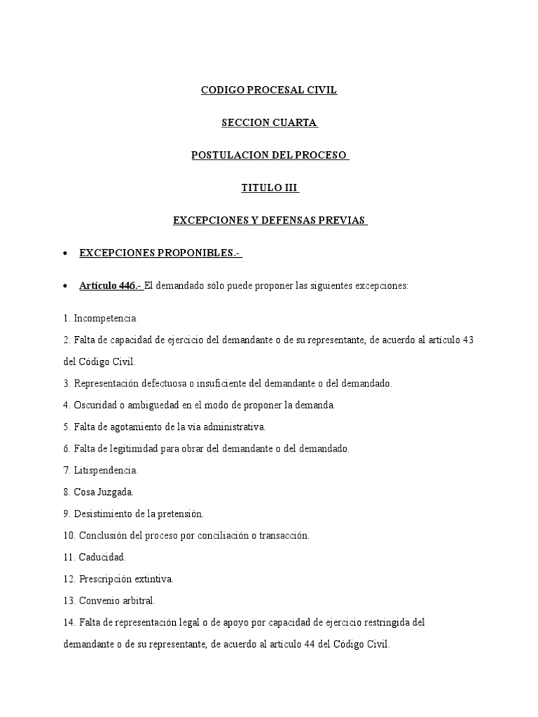 Articulo 446 (5,6,7,8) | PDF | Demanda judicial | Res Judicata
