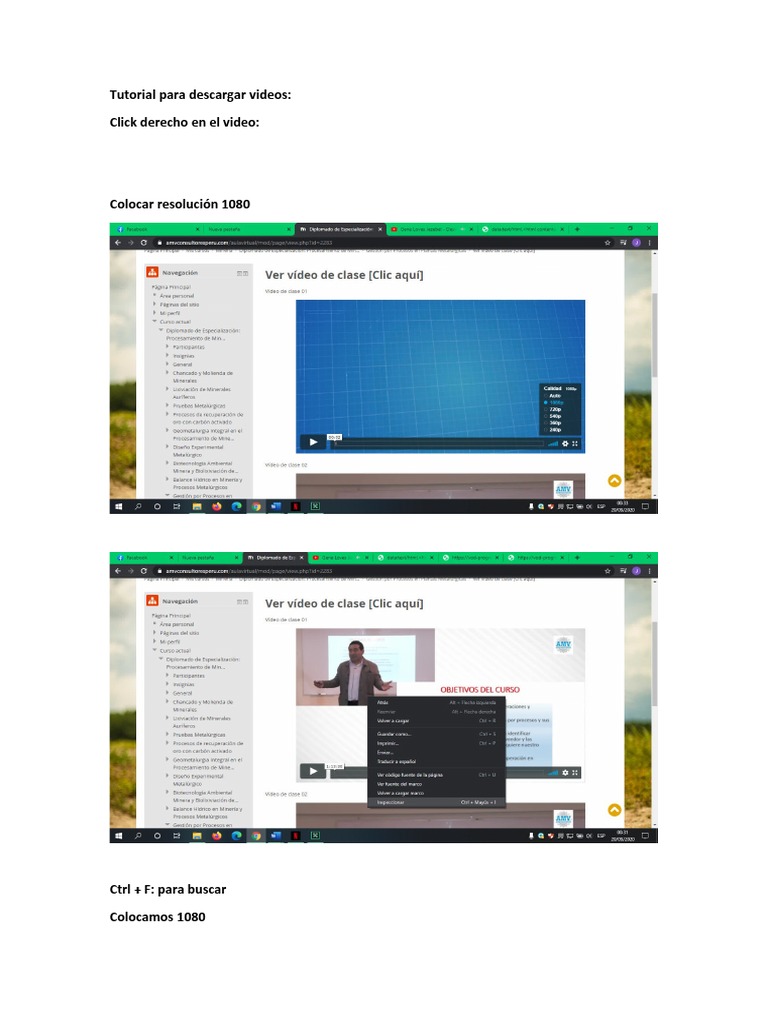 Tutorial para Descargar Videos | PDF