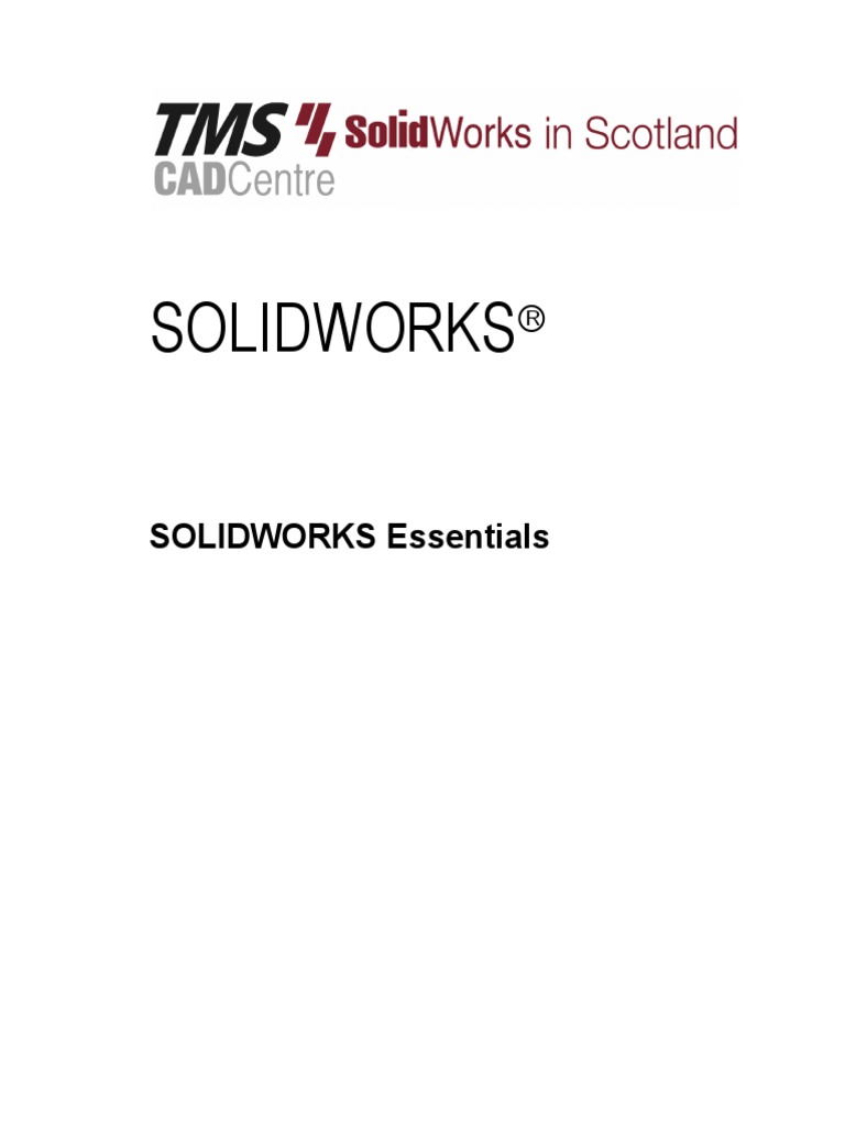SOLIDWORKS Essentials | PDF | Software Development | System Software