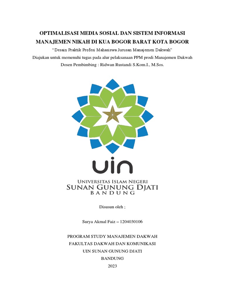 Optimalisasi Media Sosial Dan Informasi Data Di KUA Bogor Barat Kota Bogor | PDF