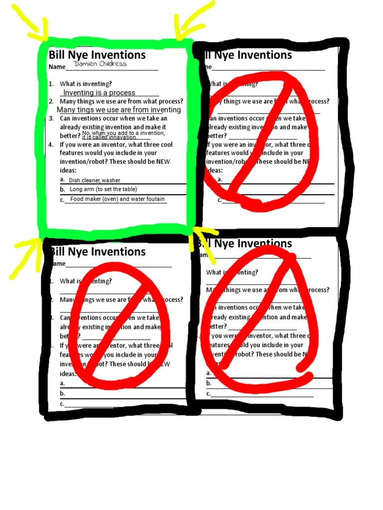 Bill Nye Inventions | PDF