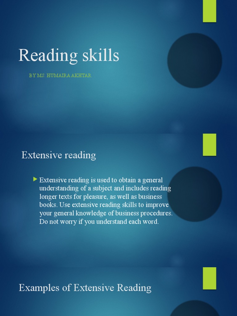 Extensive and Intensive | PDF | Speed Reading | Learning