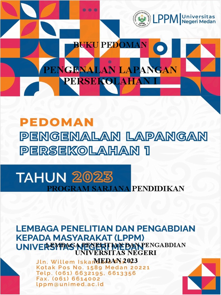 Buku Pedoman PLP I Tahun 2023 LPPM Unimed Rev | PDF | Karier & Perkembangan | Seni