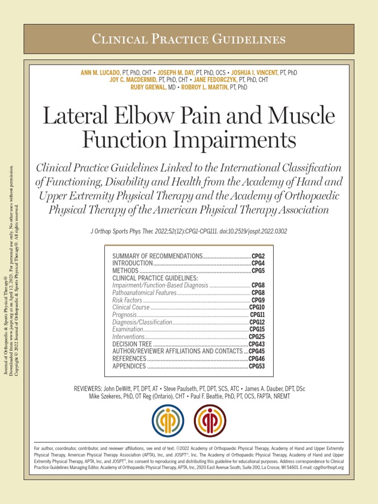Jospt 2022 0302 | PDF | Physical Therapy | Evidence Based Medicine