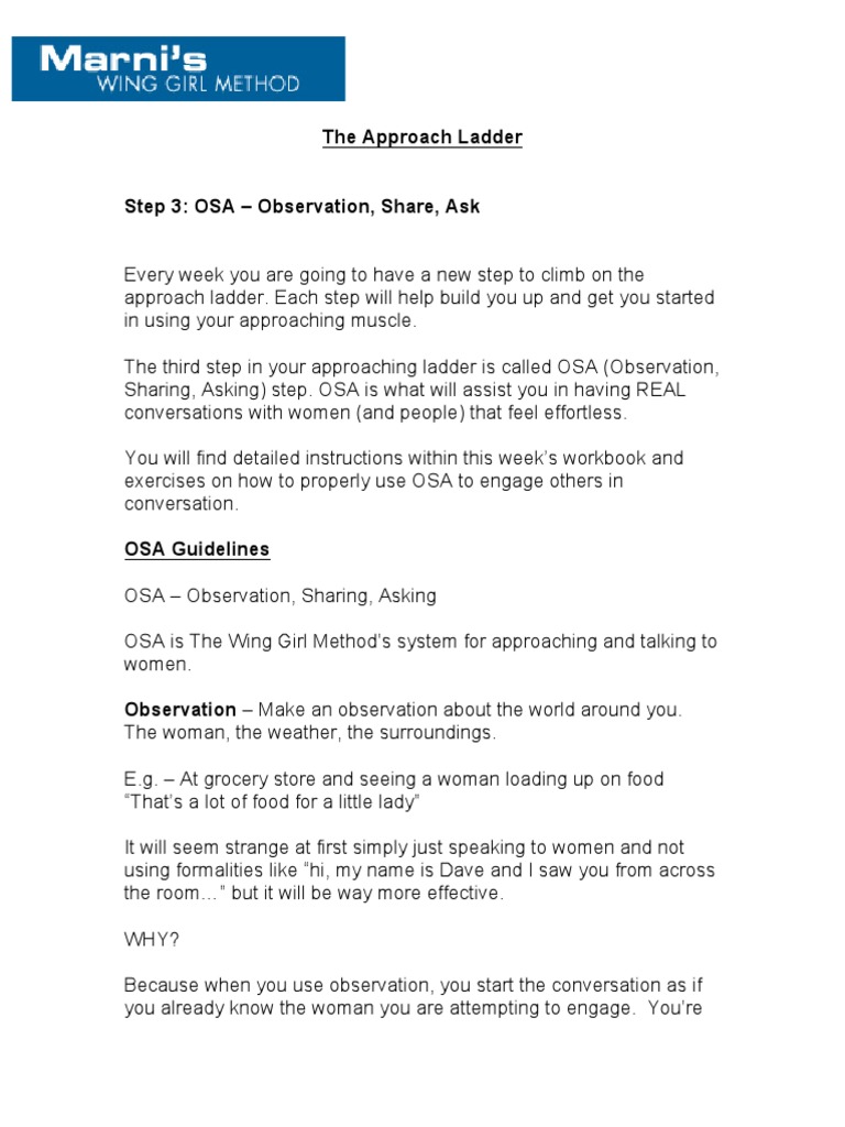 The Approach Ladder | Download Free PDF | Conversation | Communication