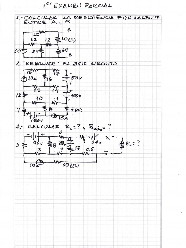 ELT 322 1er EXAMEN PARCIAL | PDF