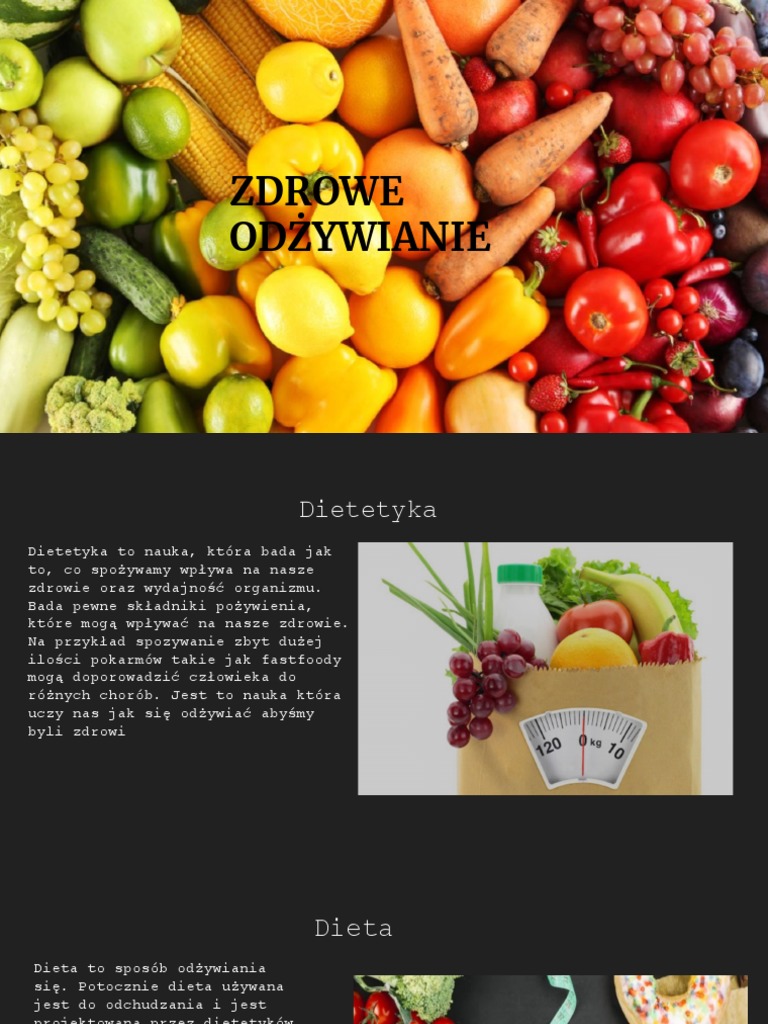 Prezentacja Zdrowe Odżywianie Patryk W. 7c | PDF