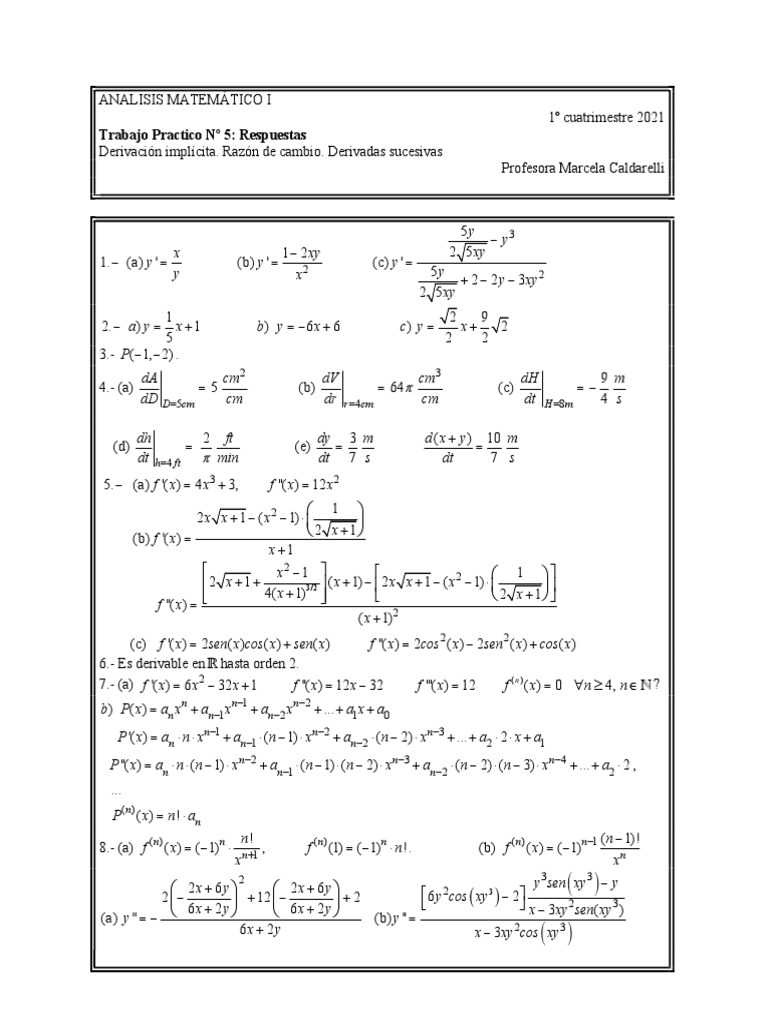 TP 5 - 1er - 2021 Respuestas | Descargar gratis PDF | Ajedrez