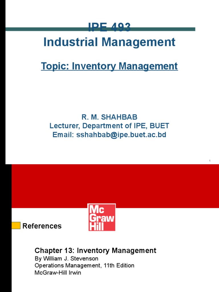 Optimal Inventory Management: Applying Economic Order Quantity and ...
