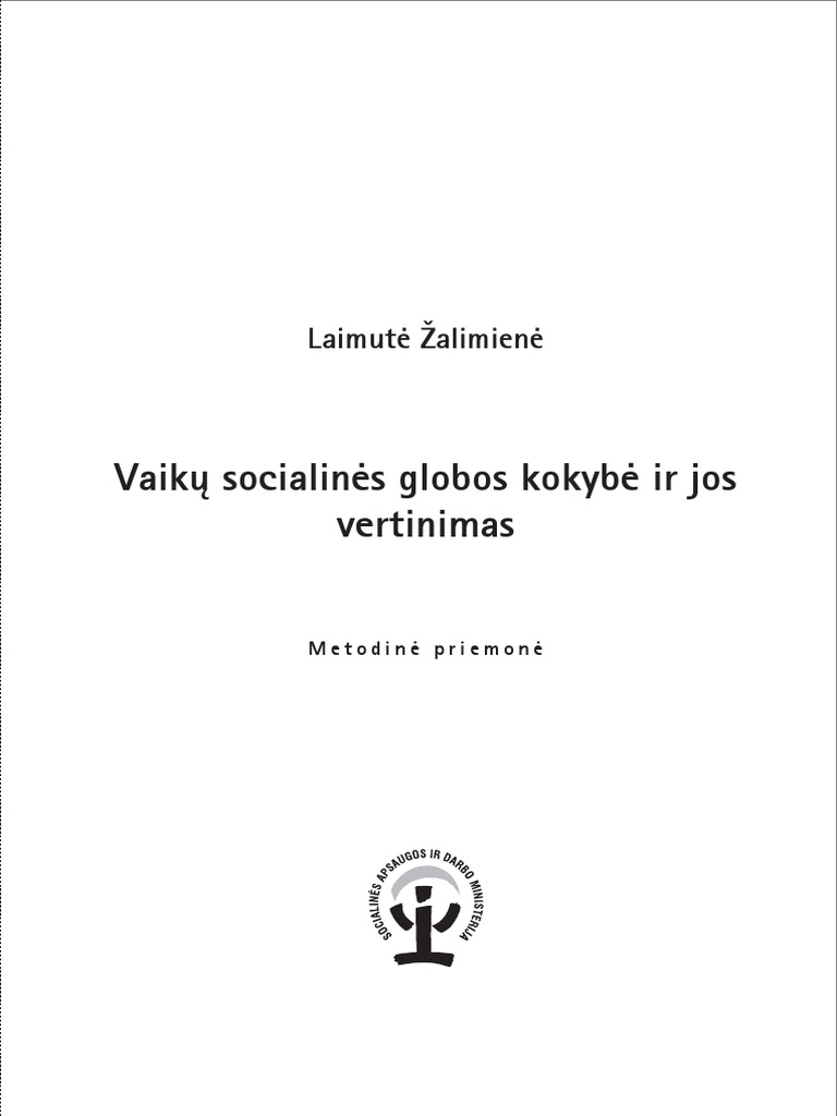 Vaiku Socialines Globos Kokybe Ir Jos Vertinimas | PDF