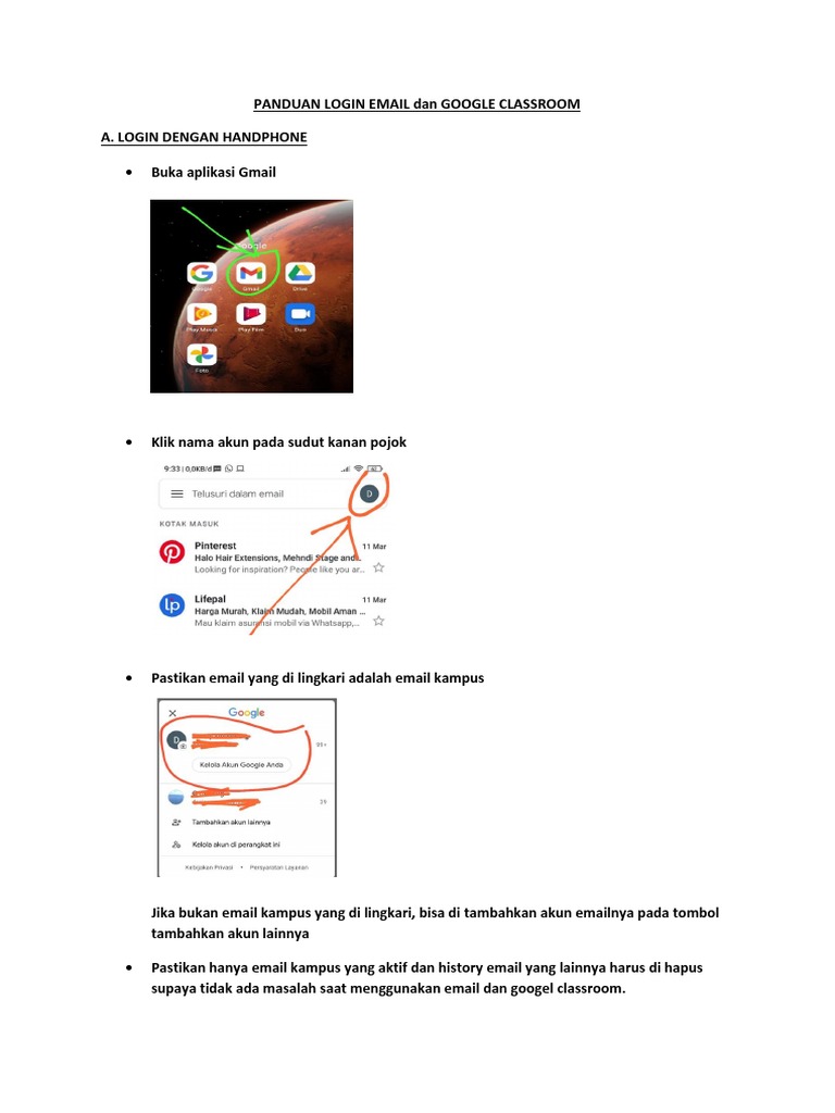Panduan Login Email Kampus | PDF | Karier & Perkembangan | Ilmu Sosial