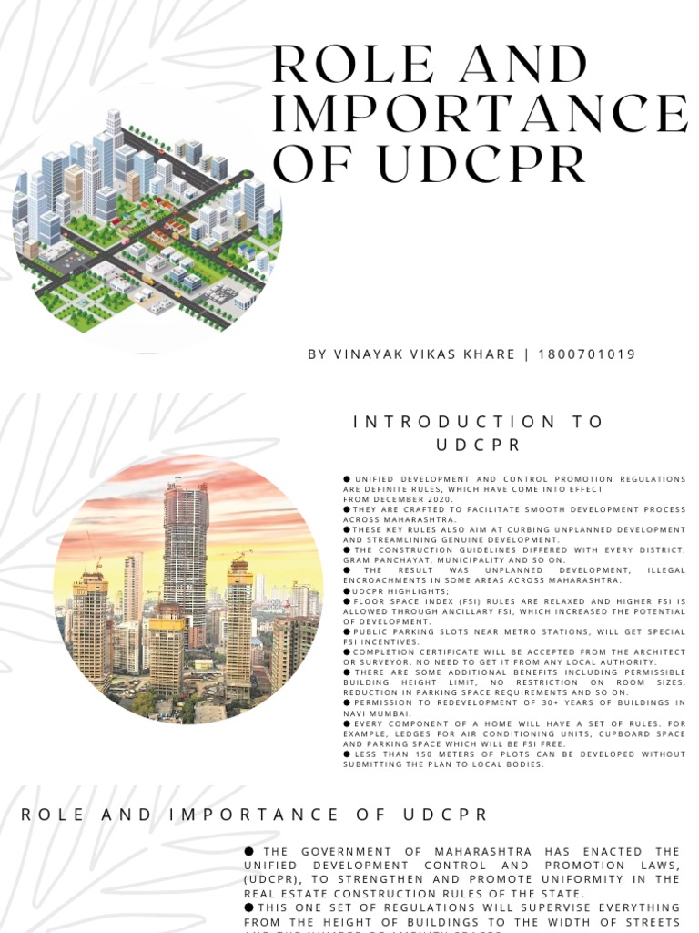 Role and Importance of UDCPR | PDF | Economies