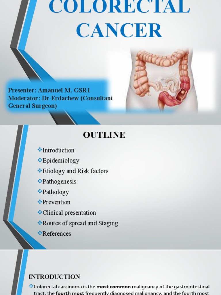 COLORECTAL CANCER FINAL PPT To Be Presented | Download Free PDF ...