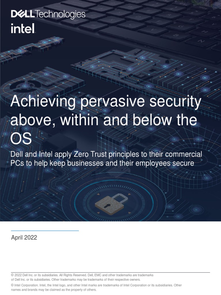 Dell and Intel Security Thought Leadership | PDF | Security | Computer ...