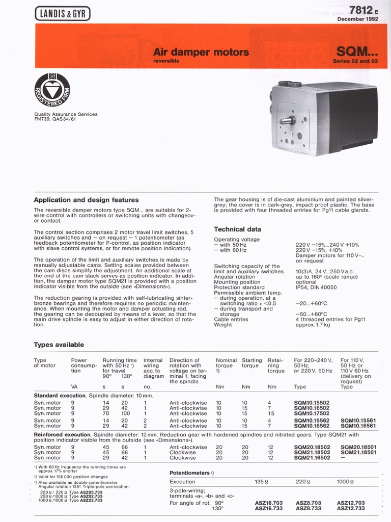 Landis Staefa SQM | PDF