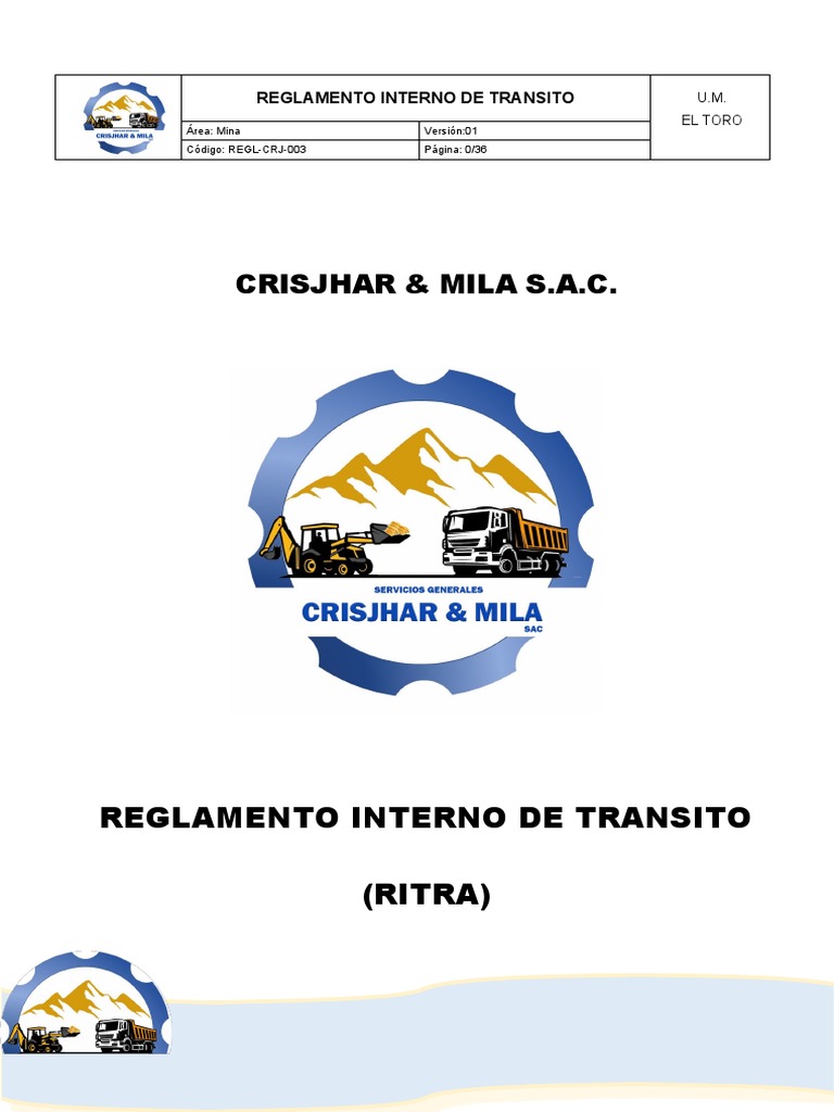 Regl-Crj-003 Ritra Crisjhar & Mila | PDF | Peatonal | Seguro de vehículo