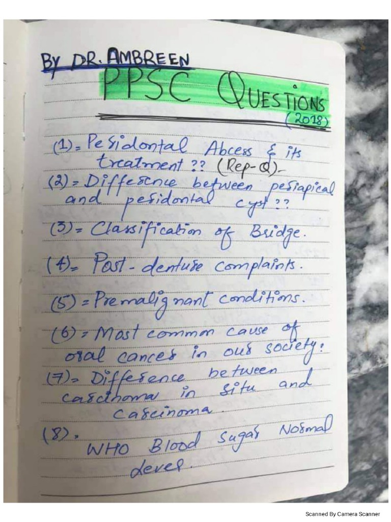 PPSC Interview Questions | PDF