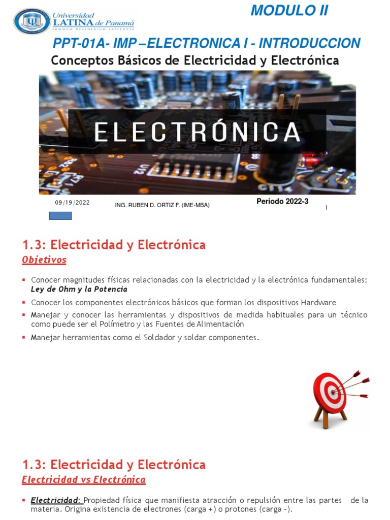01A IMP 11 Electronica BASICA I - INTRODUCCION | PDF