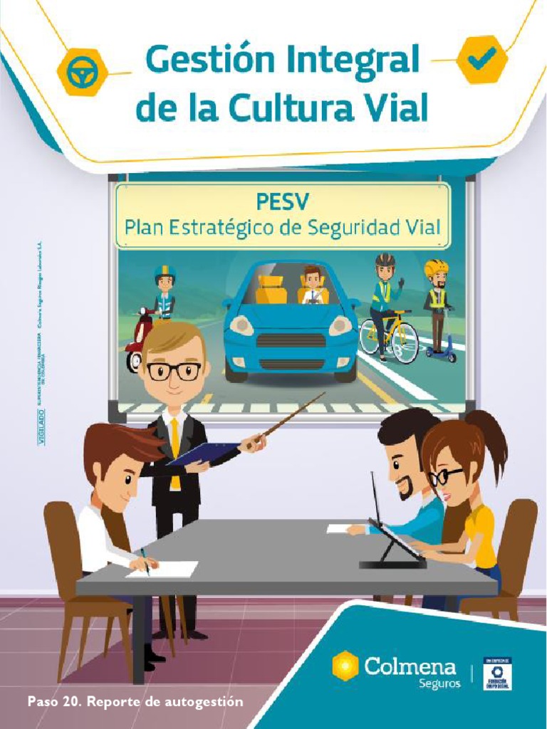 Paso 20 Reporte Autogestion PESV PDF Seguridad Vial Economias