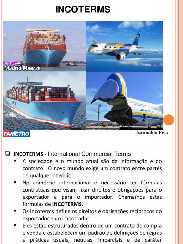 Aula 09 - Incoterms | PDF