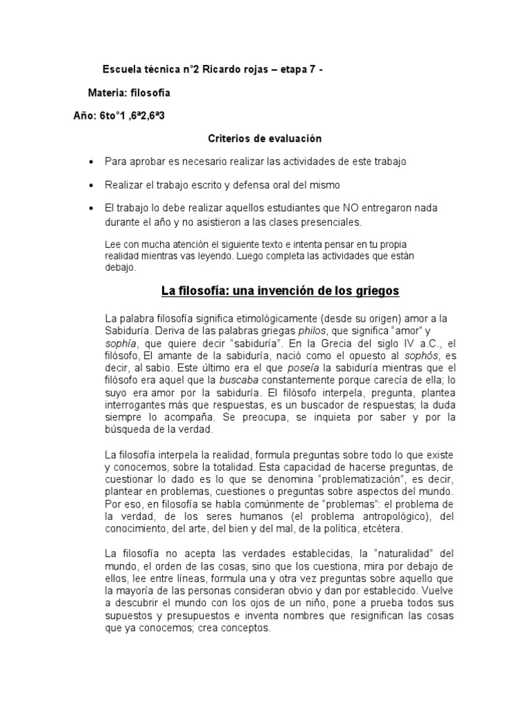 Filos 6° TP7 | PDF | Conocimiento | Certeza Filos 6° TP7 | PDF | Conocimiento | Certeza