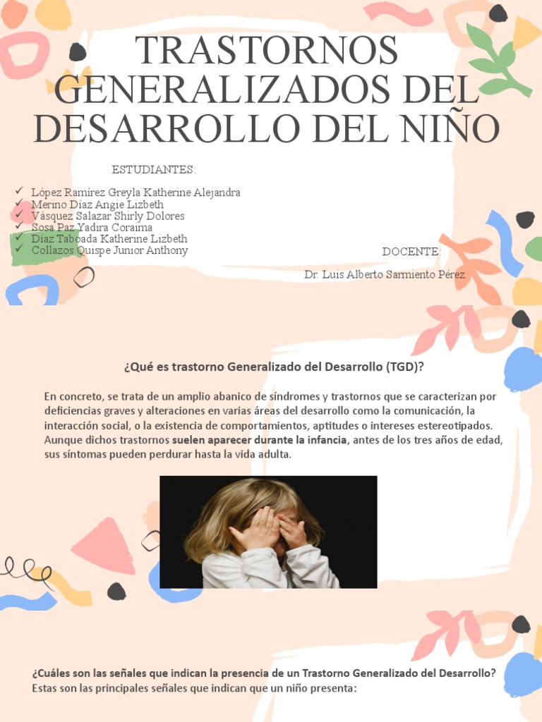 Trastornos Generalizados Del Desarrollo Del Niño | PDF | Discapacidad intelectual | Síndrome de ...