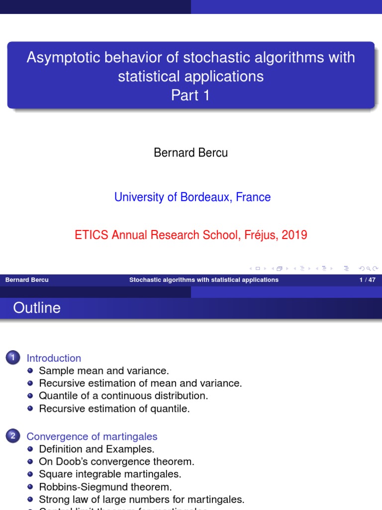 Cours de Probabilité | PDF | Variance | Stochastic Process